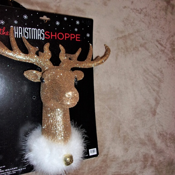 Holiday | New Deer Gold Glittered Christmas Tree Topper Deco | Poshmark